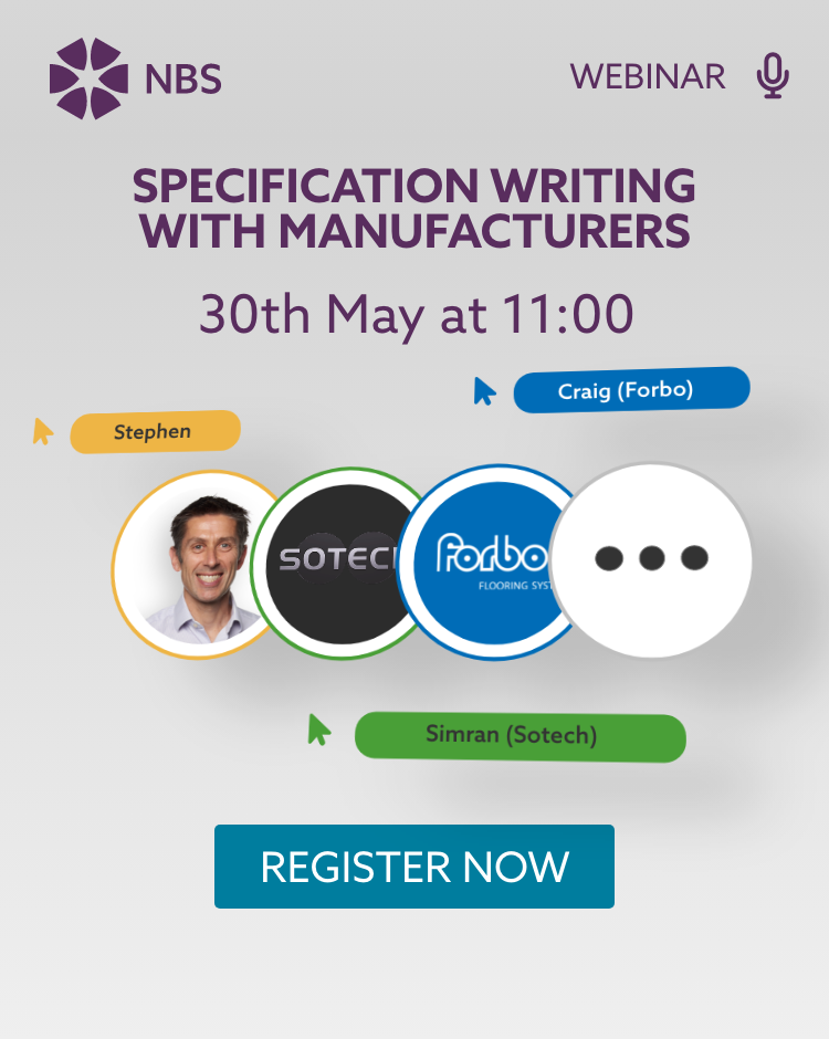 Masterclass: Specification Writing with Manufacturers | NBS